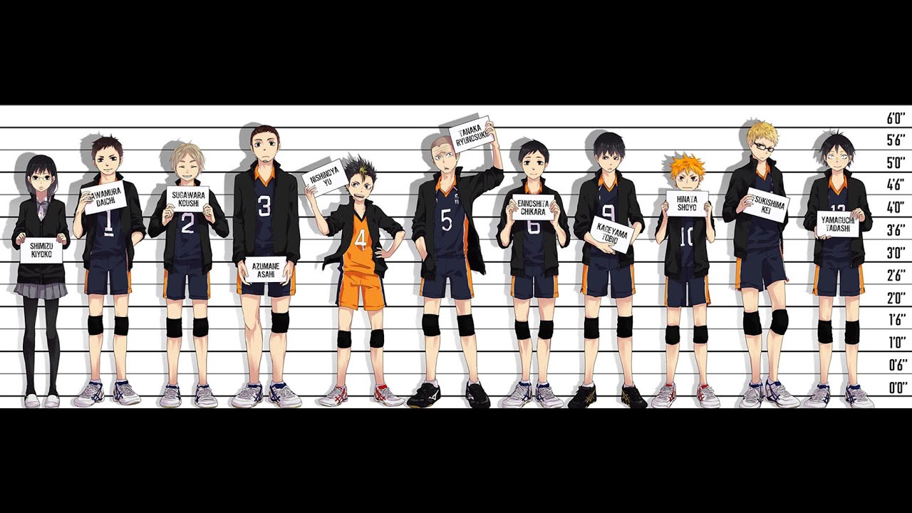 Haikyuu Height Comparison Season 4 Youtube
