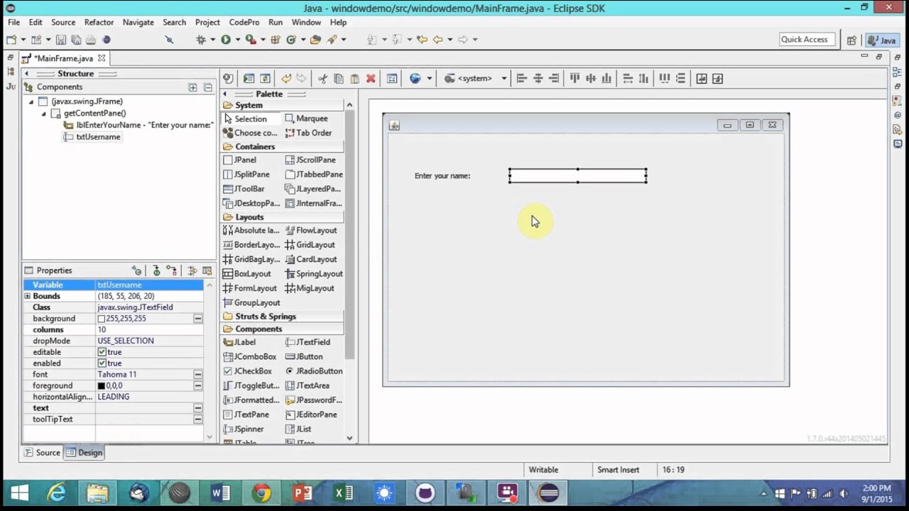 Eclipse Gui Builder Youtube
