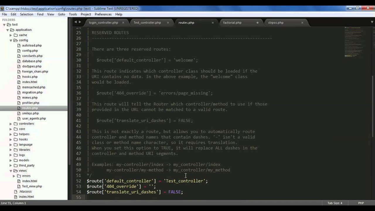 How To Set Default Controller In Codeigniter Youtube