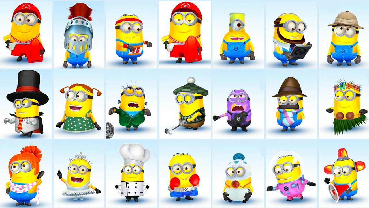 Minion Rush All Characters Despicable Me Minions Minion Rush All