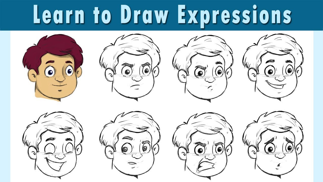 How To Draw Cartoon Facial Expressions Gameclass18