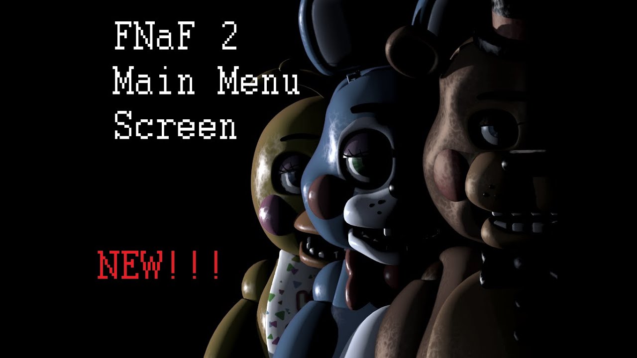 Fnaf 2 Main Menu Screen 1987 Youtube
