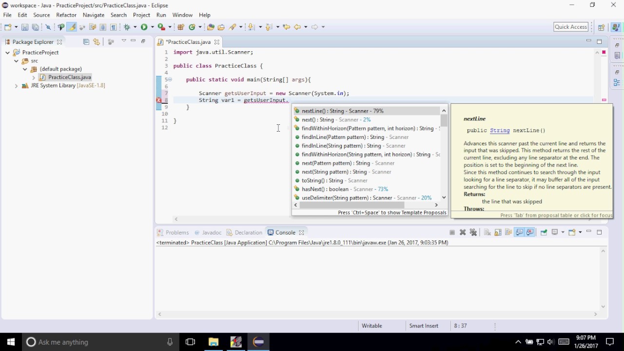 Java For Beginners Getting User Input With The Scanner Object Youtube
