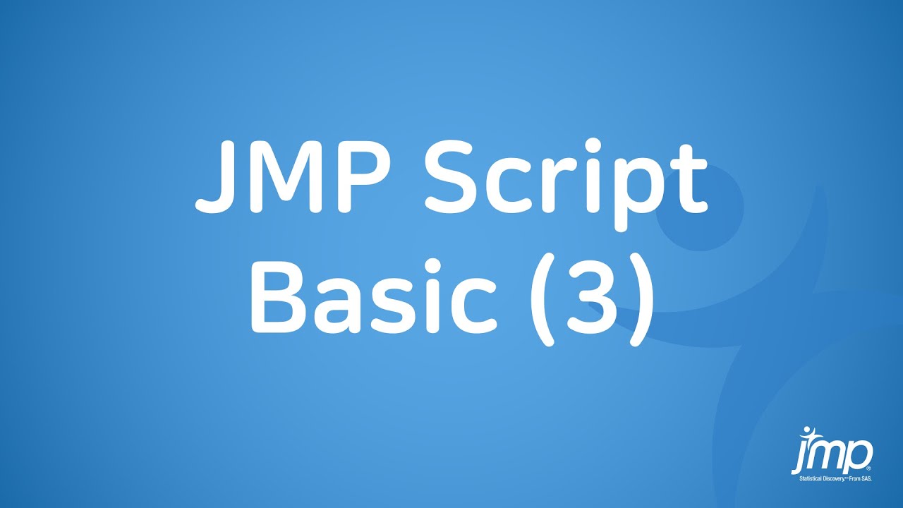 Jmp Script Basic 3 Youtube