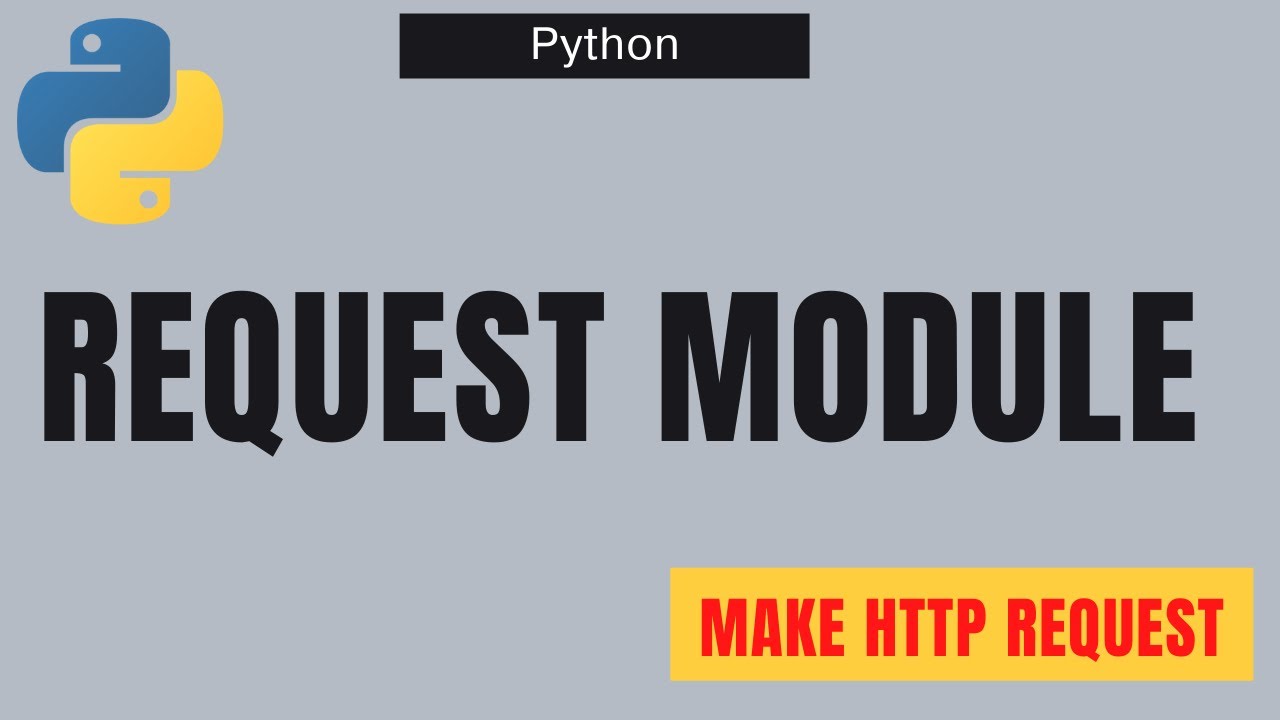 Request Module For Http Request Python Youtube
