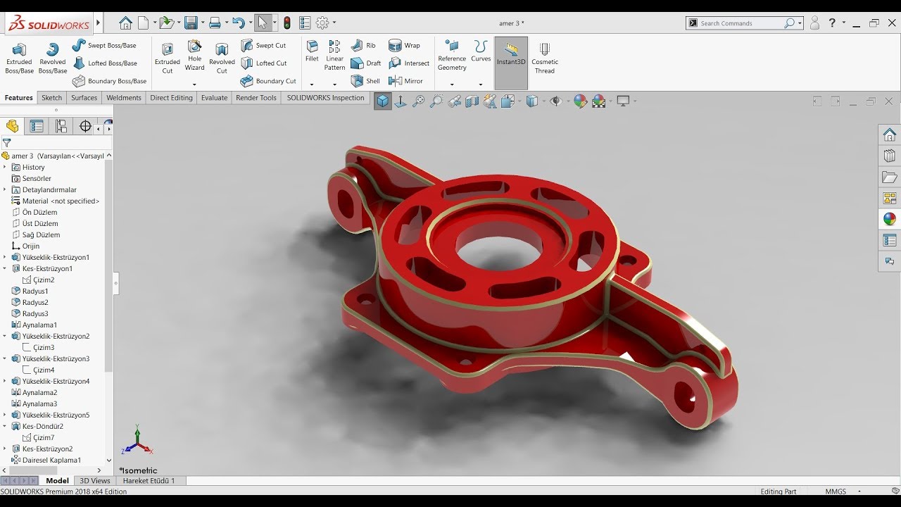 Solidworks Tutorial For Beginners Exercise 108 Youtube