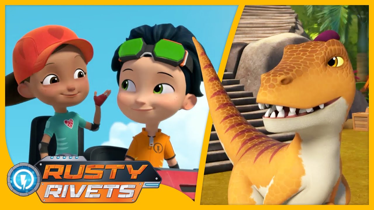 Rusty S Dino Island And More Rusty Rivets Episodes Cartoons For