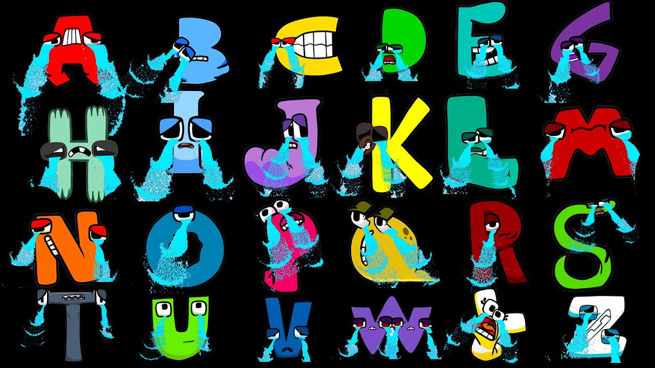 Alphabet Lore All Letter But They Crying Youtube
