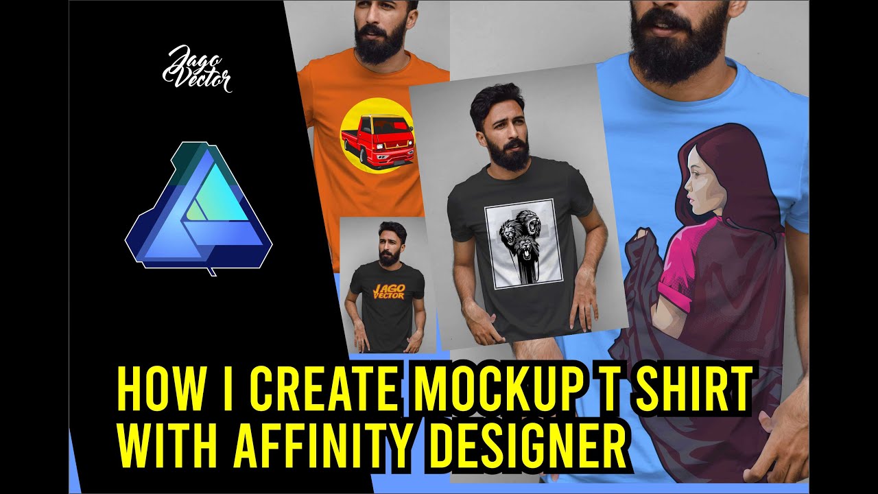 How I Create Mockup T Shirt In Affinity Designer Youtube