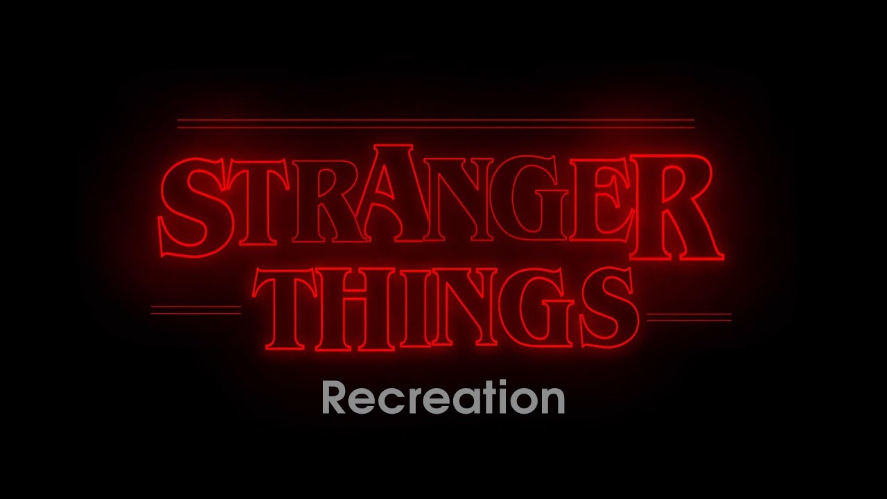 Stranger Things Opening Title Sequence Recreation Quickie Youtube