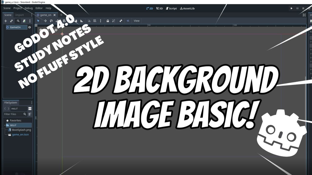 Godot 4 Basic Background Creation Beginner Youtube