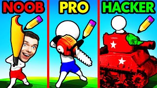 Noob Vs Pro Vs Hacker Draw Weapon Projectjamesify Mp3 Music & Mp4 video ...