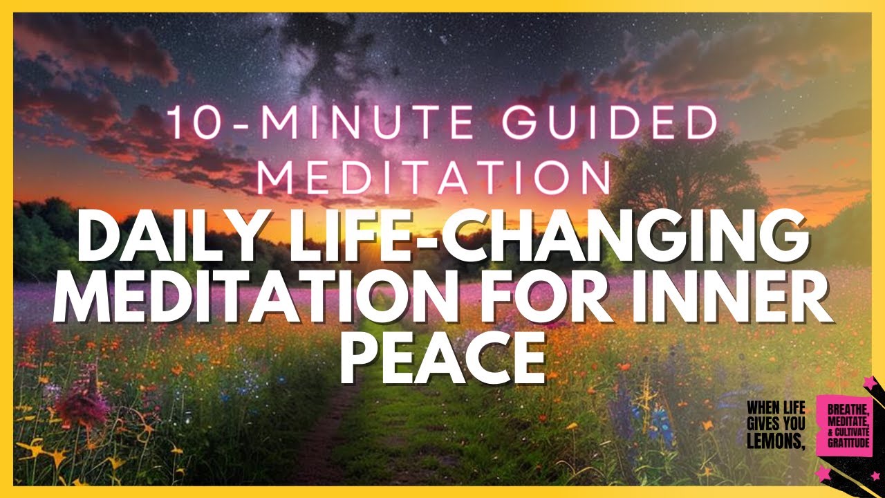 Embark On A Guided Meditation Through A Serene Meadow Anxiety And