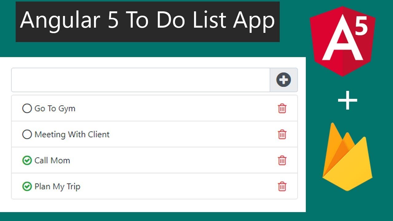 Angular 5 To Do List App Within 30 Minutes Youtube