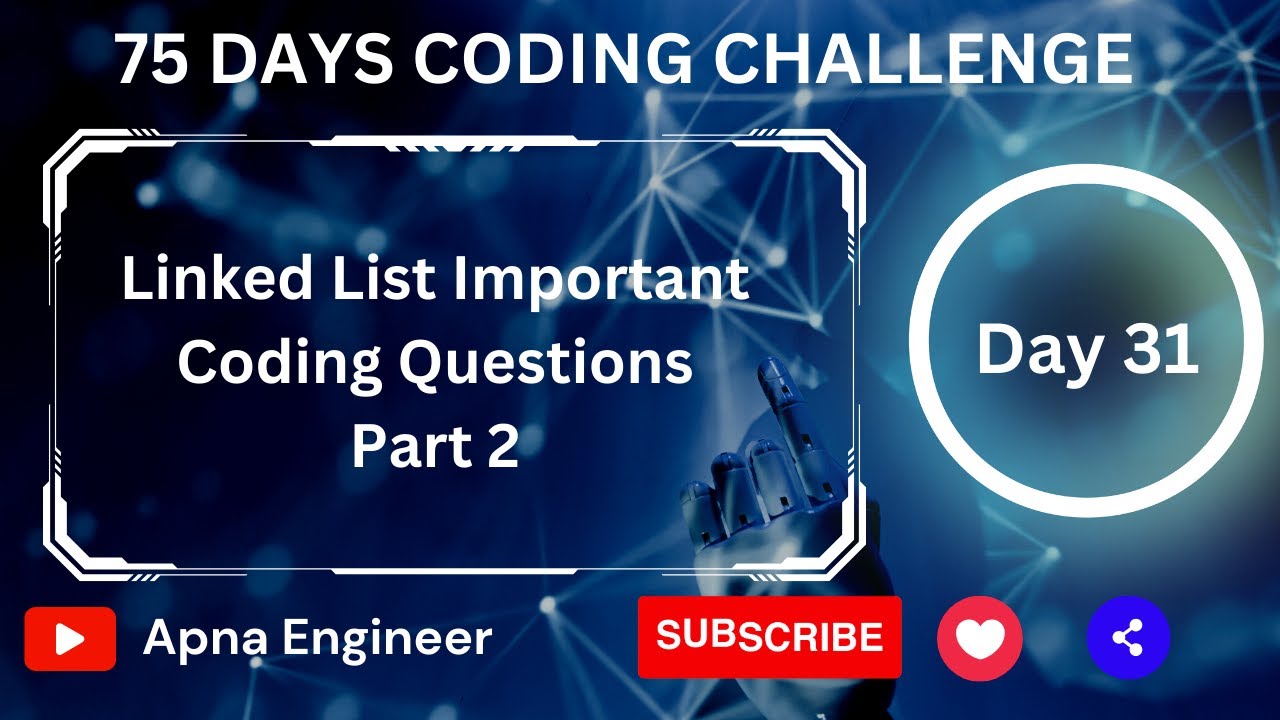 75 Days Coding Challenge Day 31 Collection Framework Linked List 2