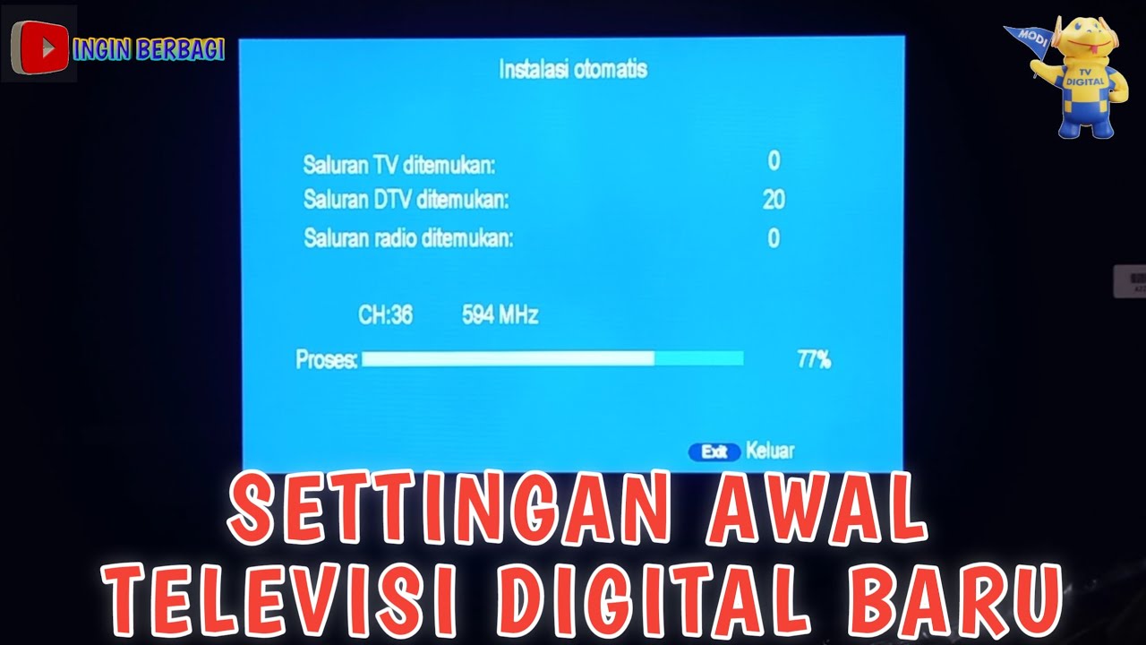 Cara Setting Awal Tv Digital Youtube
