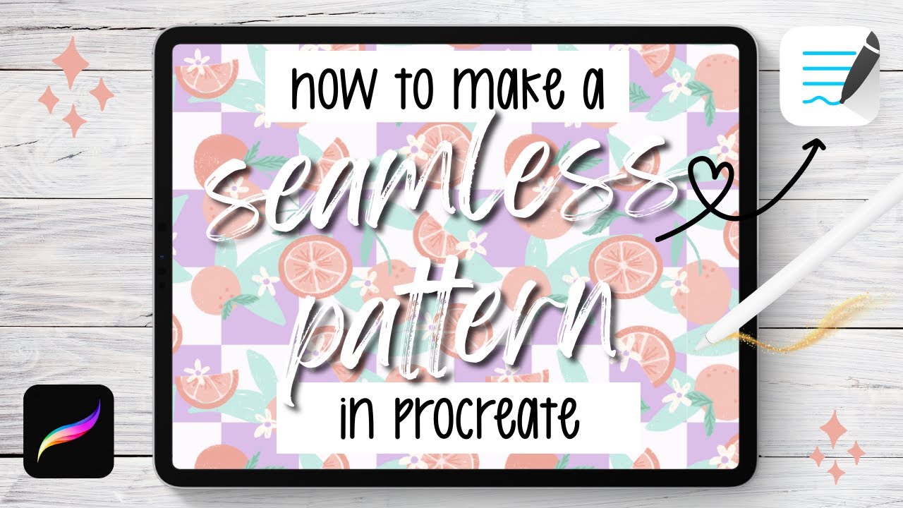 How To Make Seamless Patterns January Edition Procreate Tutorial