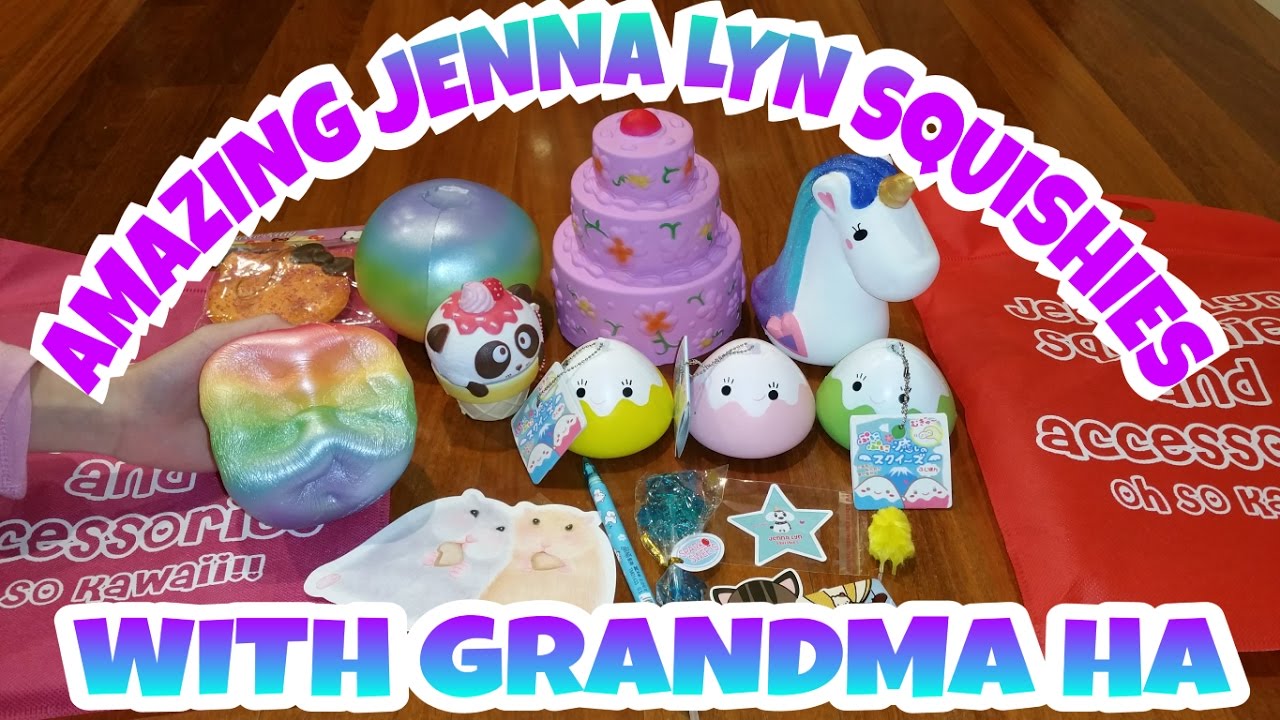 Amazing Squishy Package From Jenna Lyn With Grandma Ha Youtube