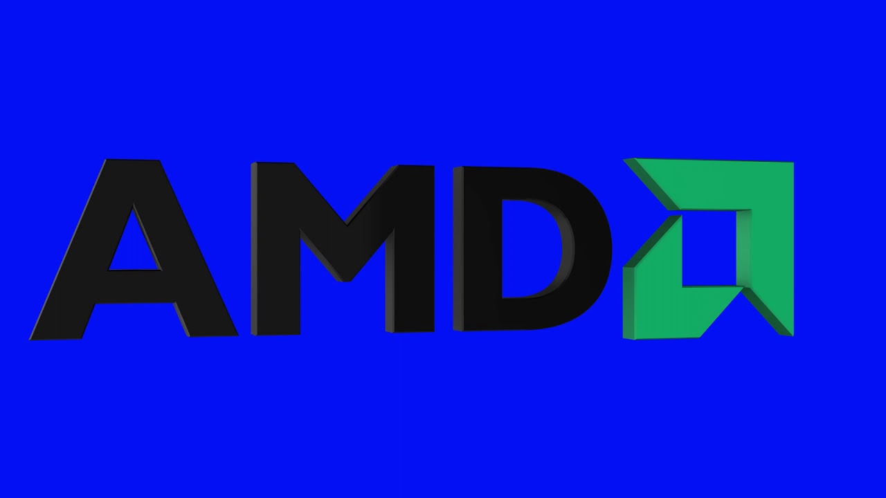 Amd Blue Screen Logo Loop Chroma Animation Youtube
