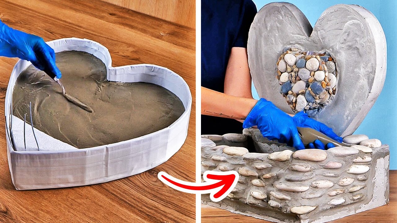 Incredible Cement Crafts For Your Home Youtube