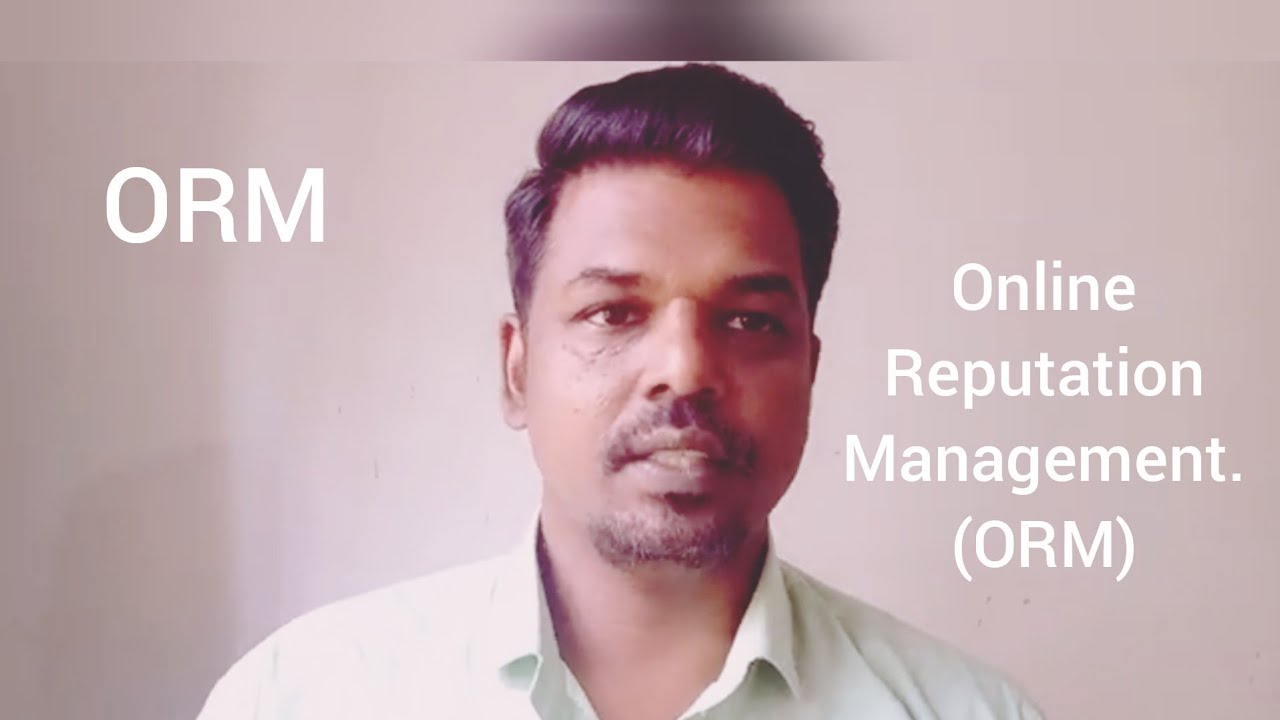 Seo Class 36 Orm Online Reputation Management Sasikumar Talks