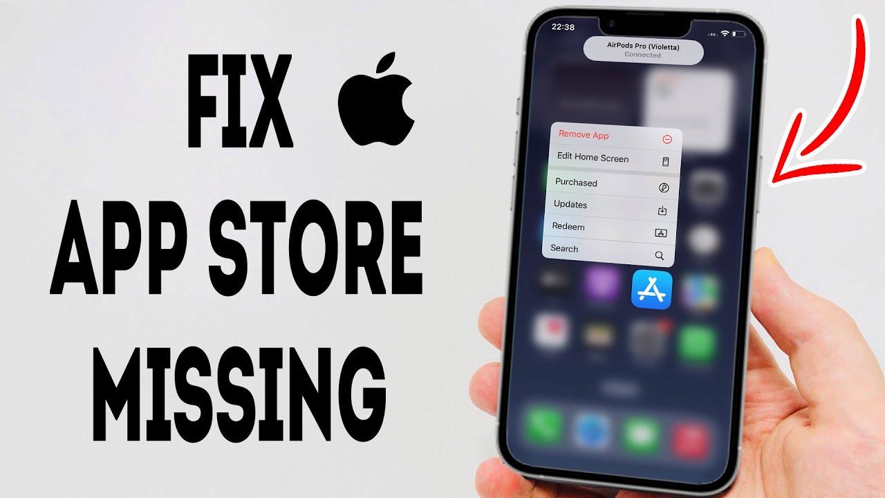 How To Fix App Store Missing On Iphone Full Guide Youtube