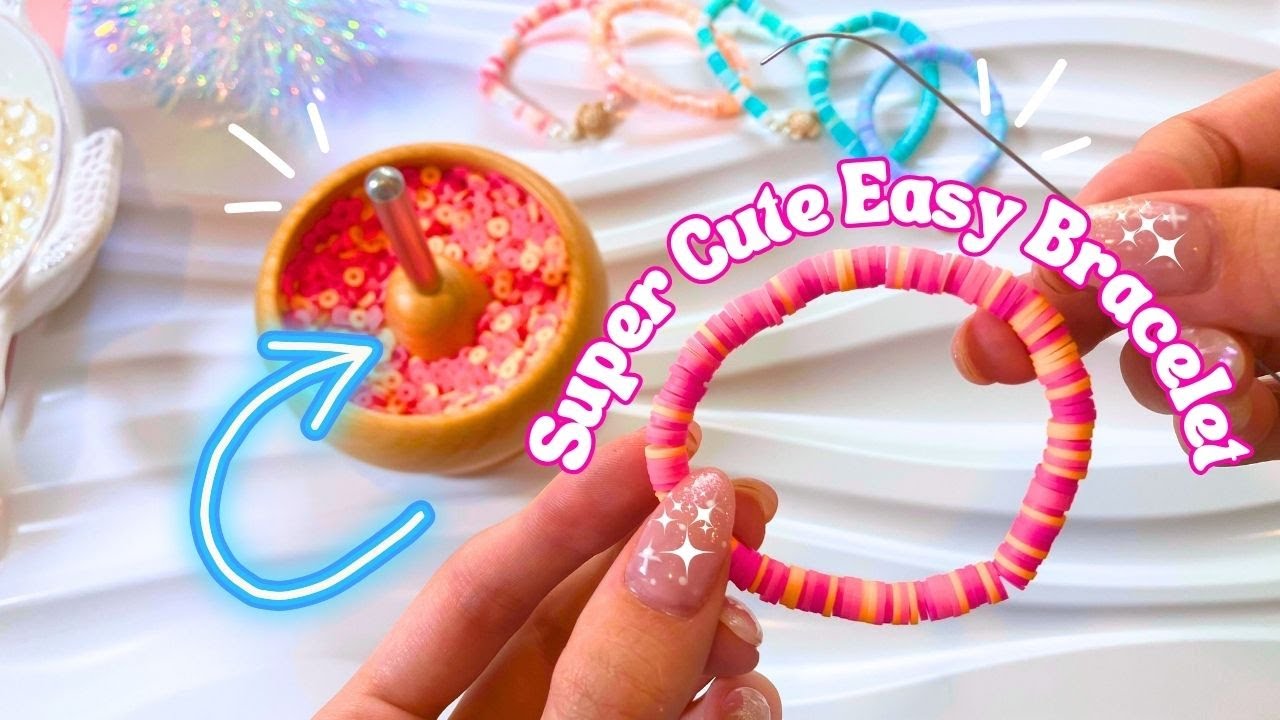 Clay Bead Bracelet Tutorial With Bead Spinner Youtube