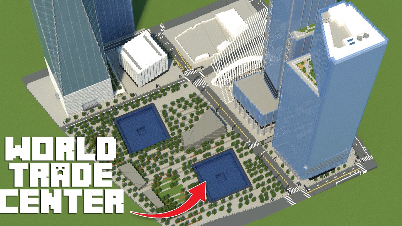 Building The New World Trade Center In Minecraft Youtube