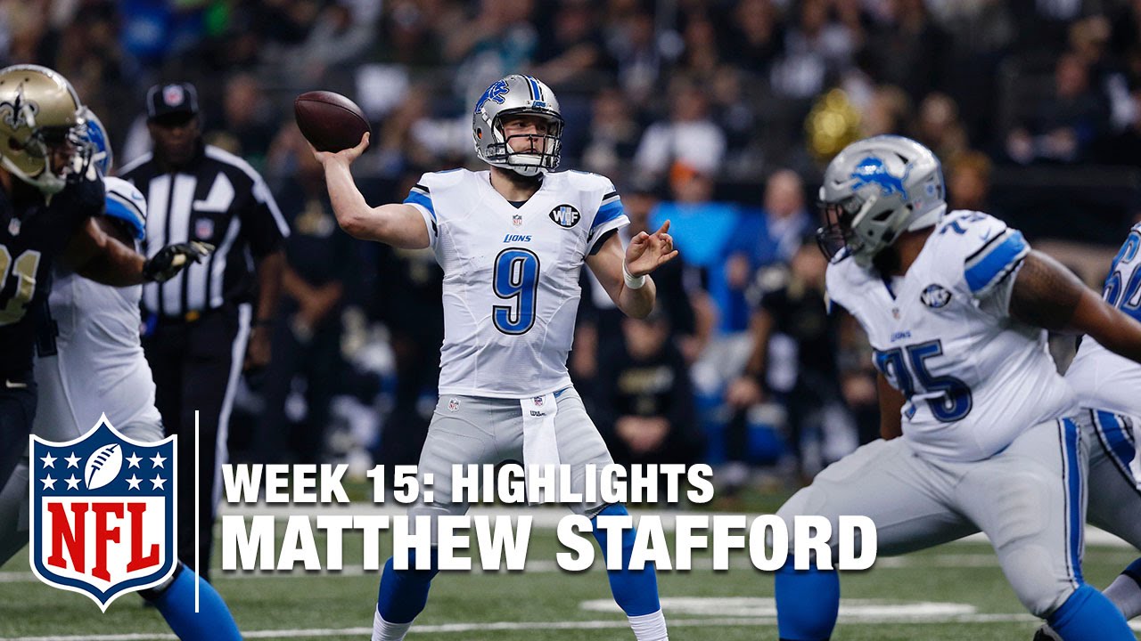 Matthew Stafford 3 Td Monday Night Performance Week 15 Lions Vs