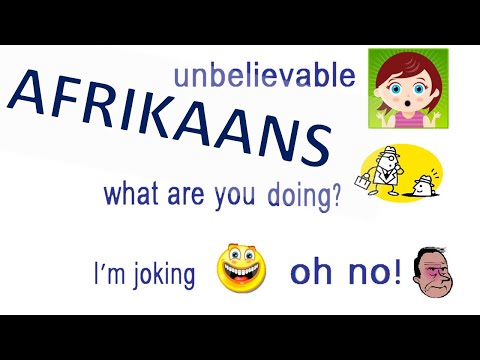 Learn To Speak Afrikaans 11 Unbelievable Youtube