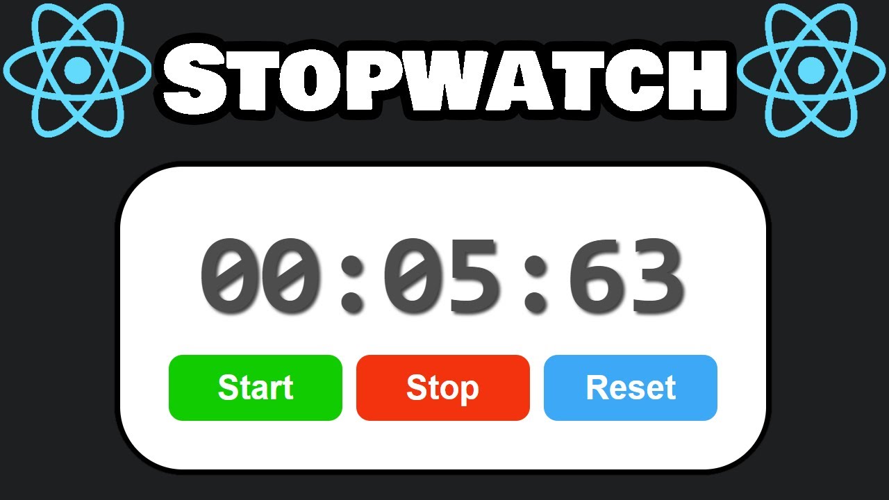 Build This Stopwatch With React вџ Youtube
