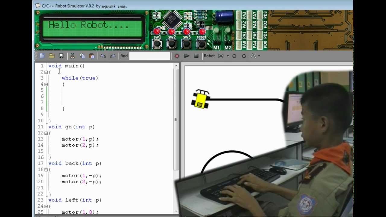 C C Robot Simulator Mission 01 Youtube