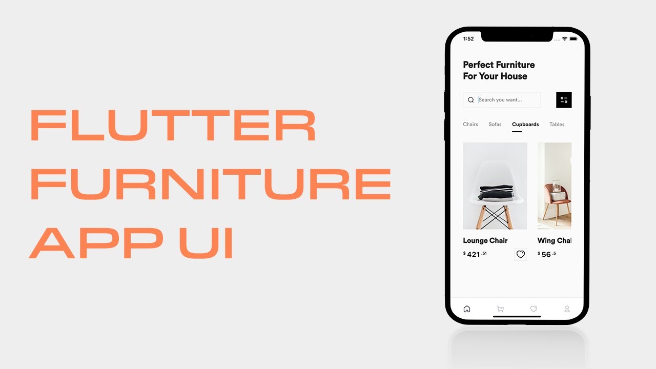 Furniture App Flutter Ui Speed Code Youtube