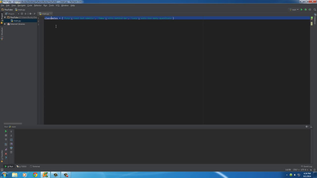 20 Python Programming Tutorial Dictionary Youtube