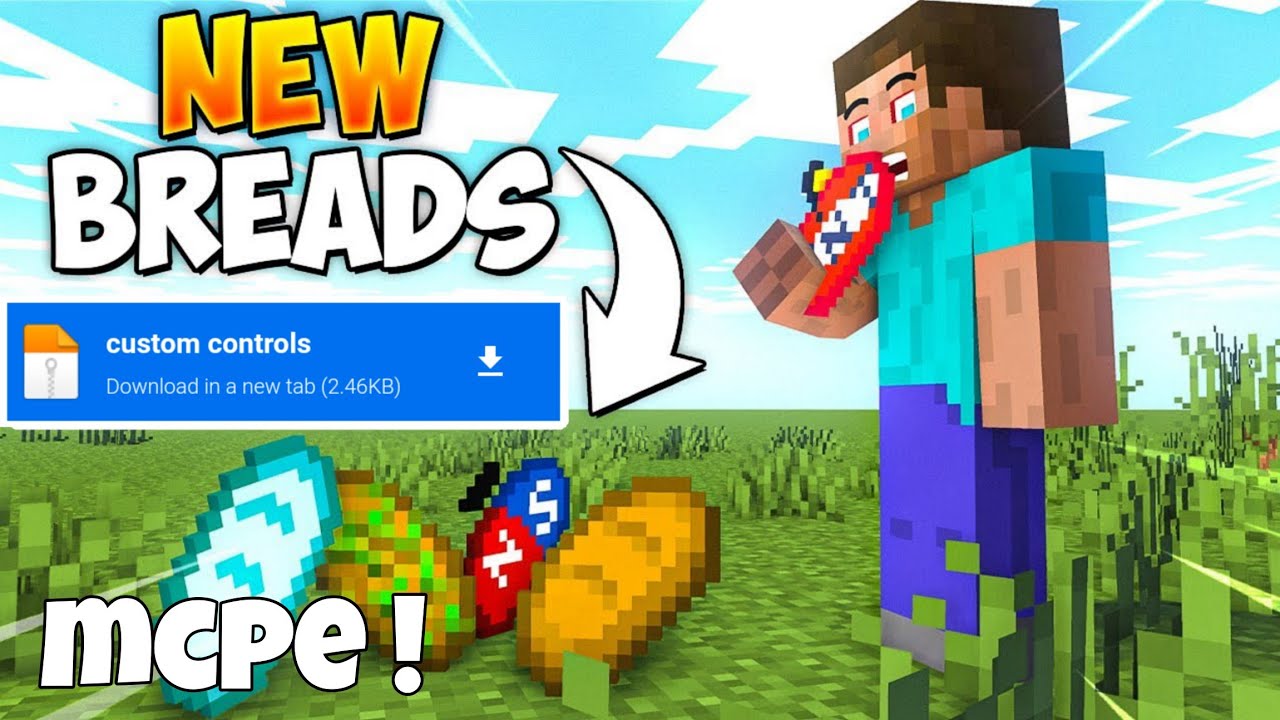 Download Custom Breadрџґє Mod For Minecraft Pe Support All Version Mcpe