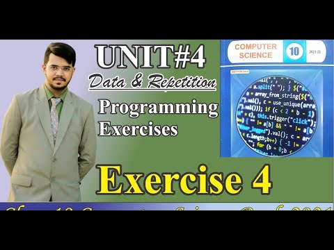 Unit 4 Computer Programming Exercise 4 Chapter 4 Data And Repetition