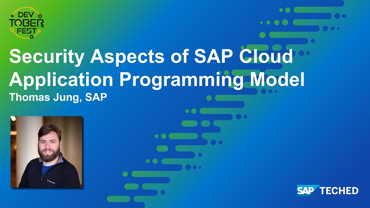 Security Aspects Of Sap Cloud Application Programming Model Youtube