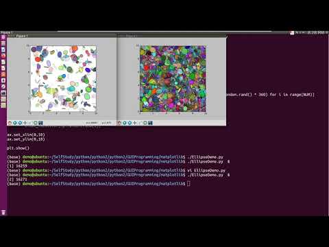 Python2 Matplotlib Ellipse Demo Youtube