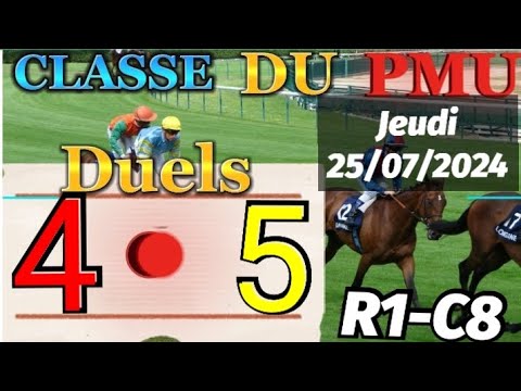 Pronostic Pmu Base Solide Du Quinté Du Jeudi 25 07 2024 R1 C8 Le Prix