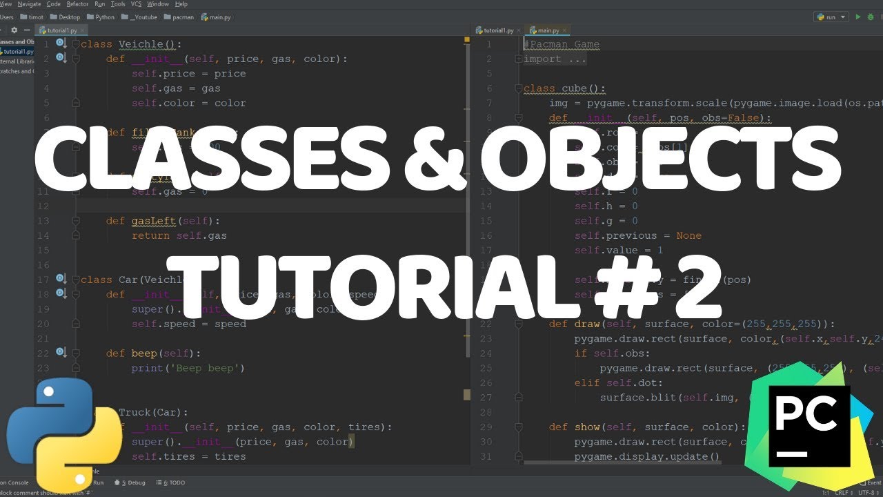 Python Oop Tutorial Object Orientated Programming 2 Creating