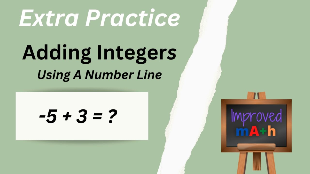 Adding Integers Using A Number Line Extra Practice