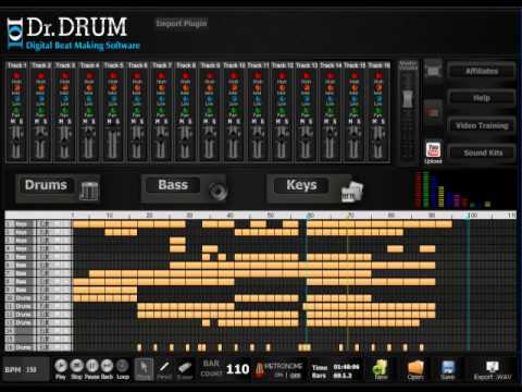 Dr Drum Beat Maker Online Dr Drum Digital Beat Making Software Youtube