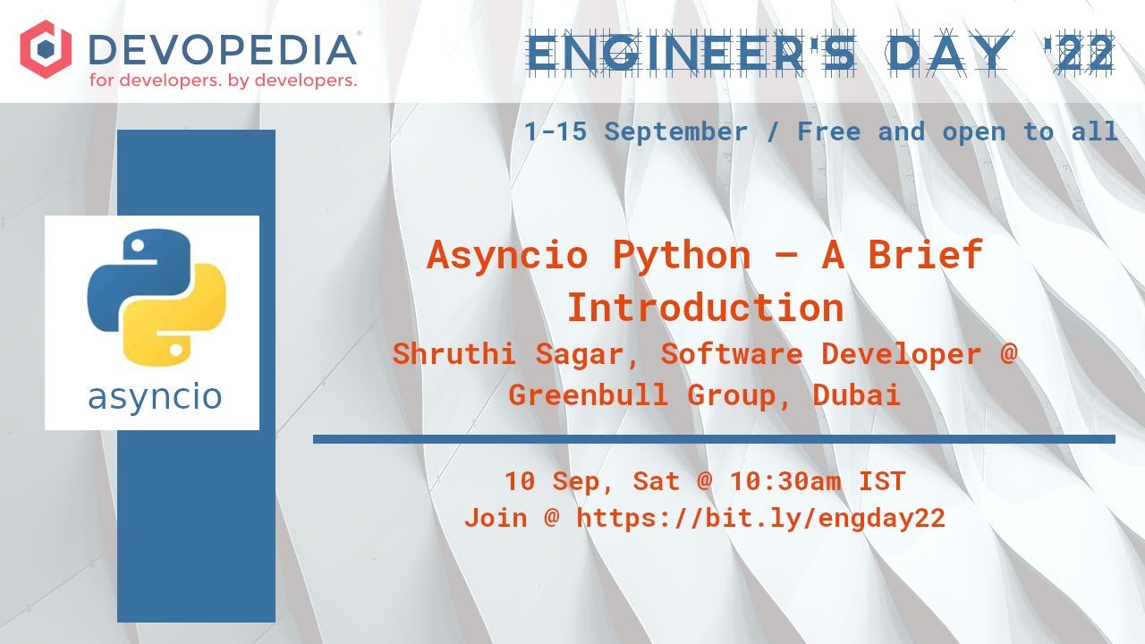 Asyncio Python A Brief Introduction Youtube
