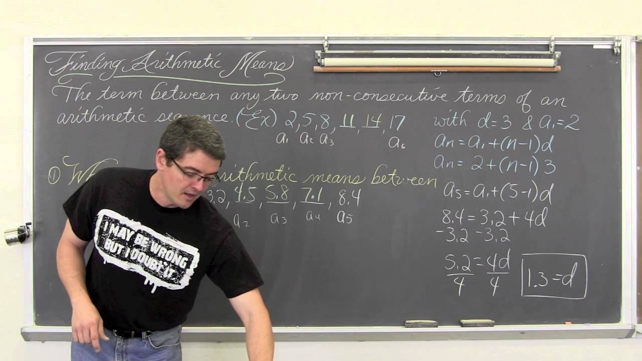 Arithmetic Means Youtube