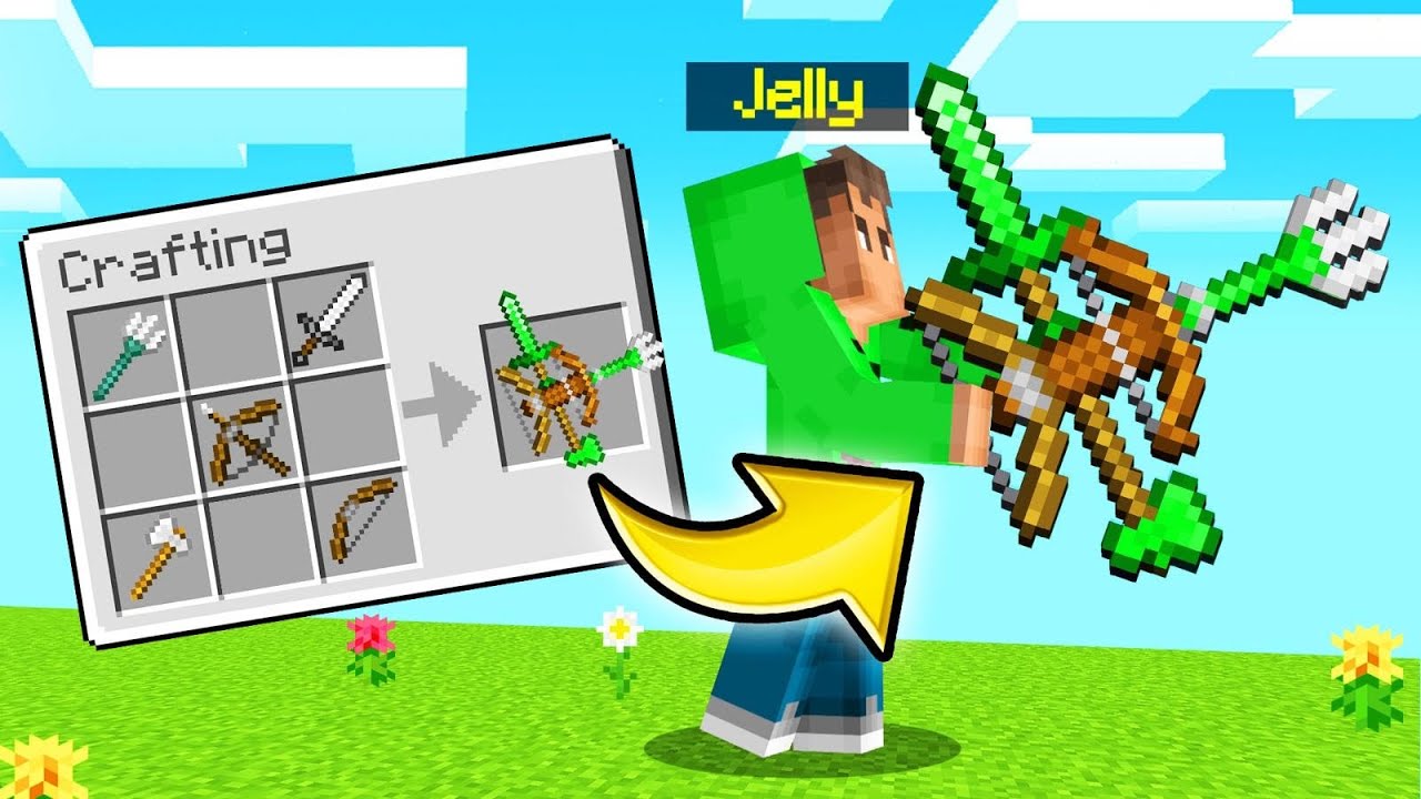 I Crafted The Strongest Weapon In Minecraft Youtube