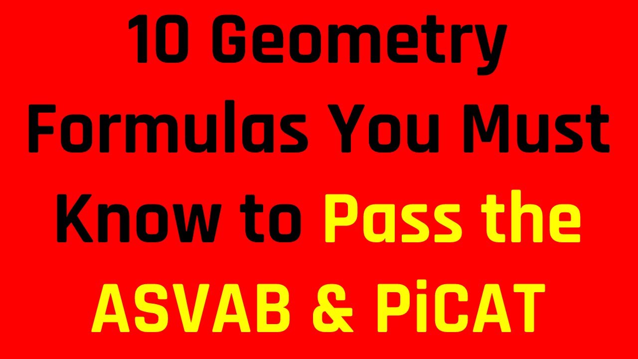15 Must Know Asvab Math Formulas Your Ultimate Cheat Sheet