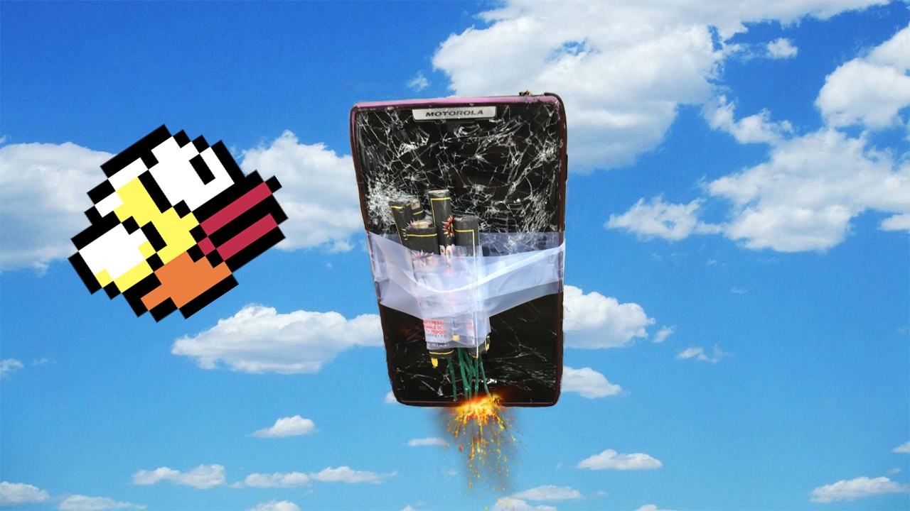 Crazy Guy Destroys Phone Over Flappy Bird Youtube
