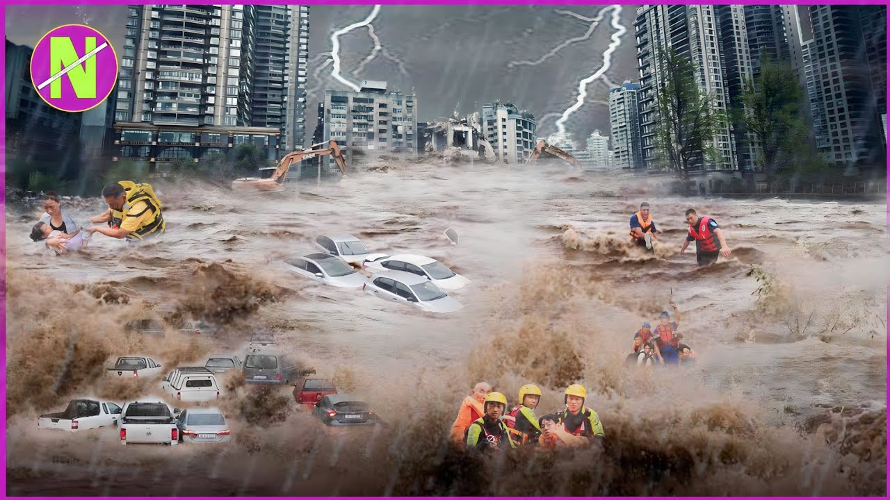 Natural Disasters Angry Crazy Monster Flash Flood Horrific Landslide