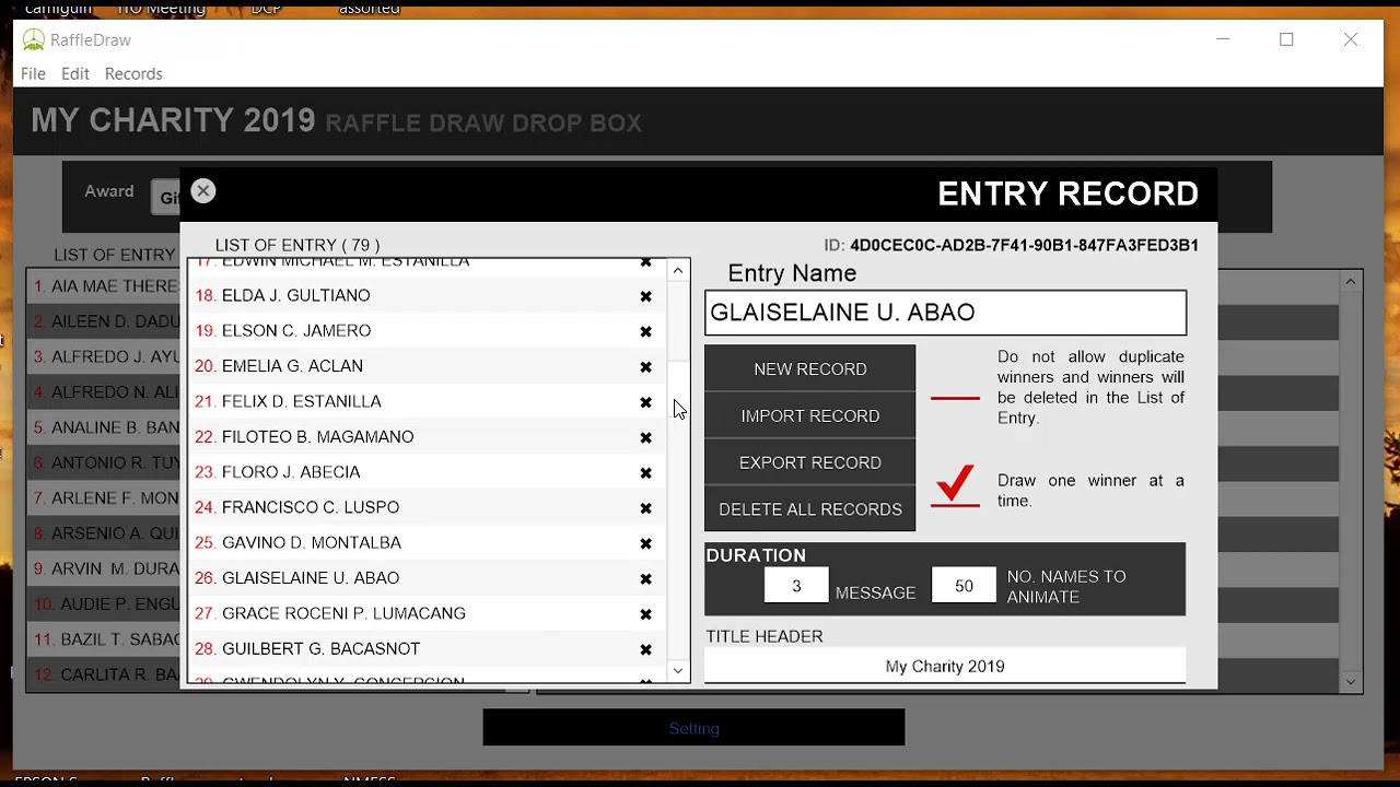 Raffle Draw Application Youtube