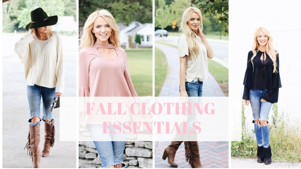Fall Clothing Essentials Youtube